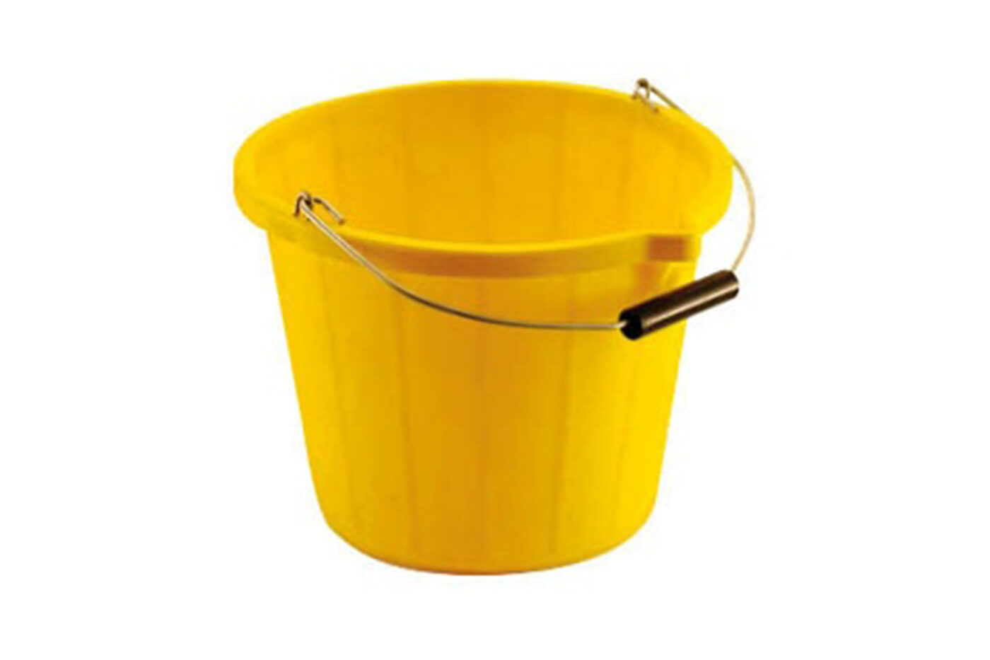 Plastic Yellow Bucket - UK Wide Delivery | Buy Online Today | Corker.co.uk